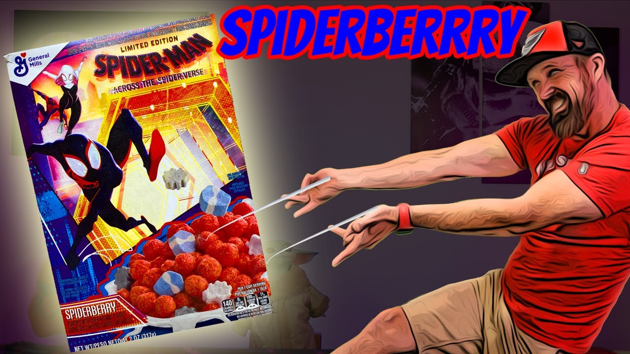 Spider-Man Across The Spider-Verse Cereal Limited Edition SPIDERBERRY ...