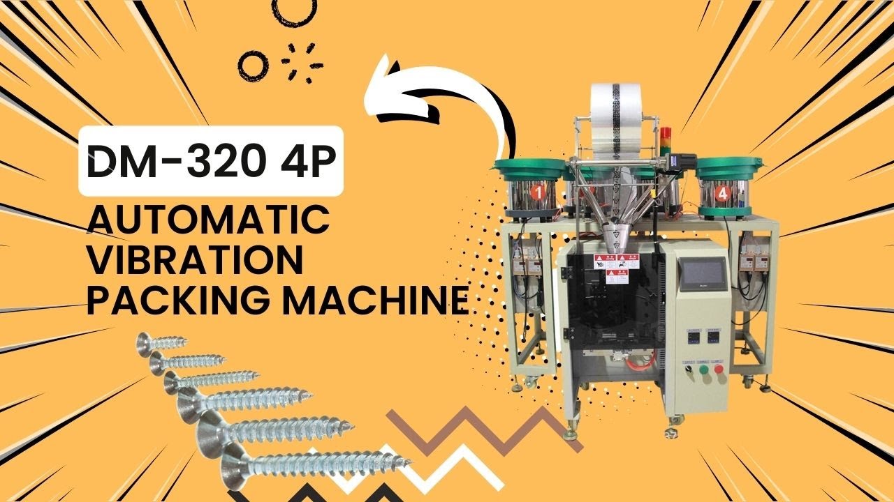 Vertical Form Fill Seal Automatic Counting Packing Machine Screw Nut ...