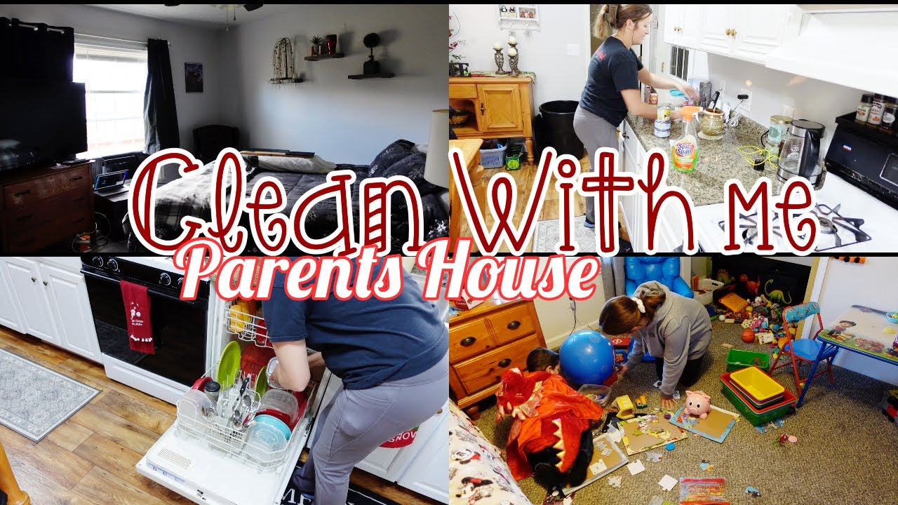 CLEAN WITH ME| AT MY PARENTS HOUSE 2023! - YouTube
