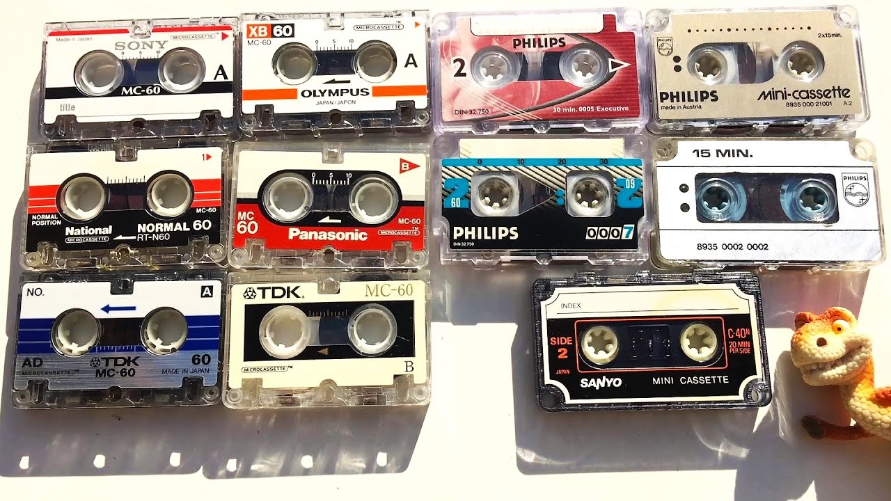 Sony MicroCassette Corder vs 📼 Mini Cassette Philips dictaphone - YouTube