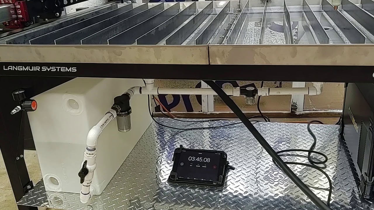 Long-EZ N916WP - Plasma Cutting Water Table - YouTube