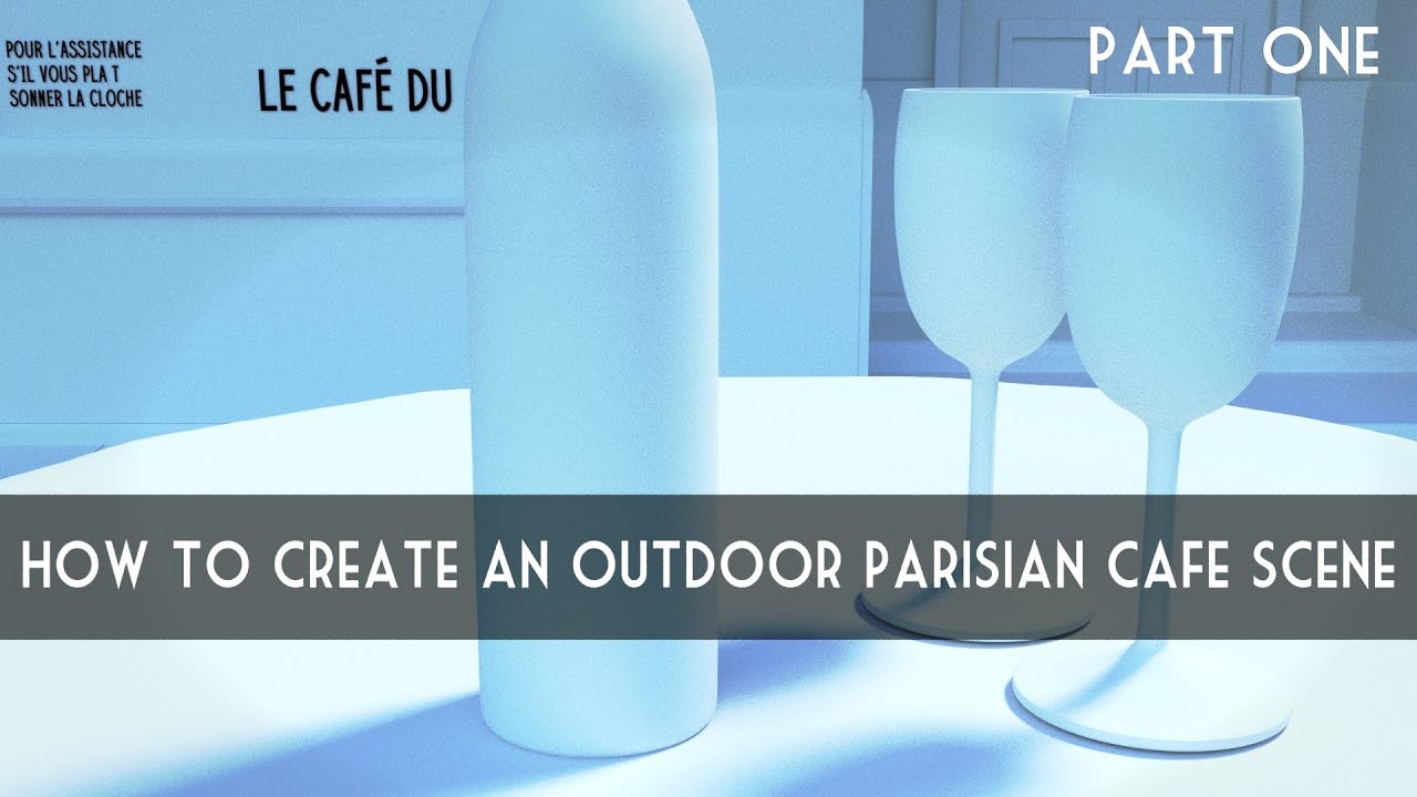 Blender Tutorial: How to create an Outdoor Parisian Cafe scene for ...