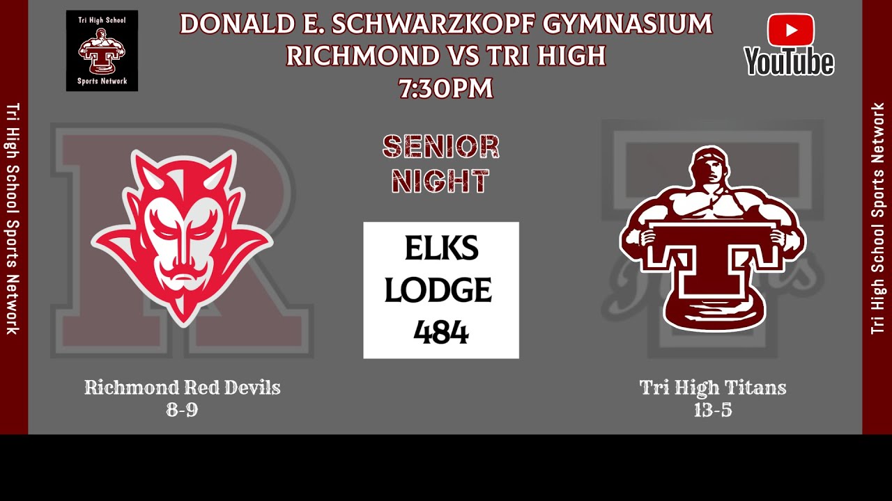 Girls Varsity Basketball Richmond Red Devils VS Tri High Titans - YouTube