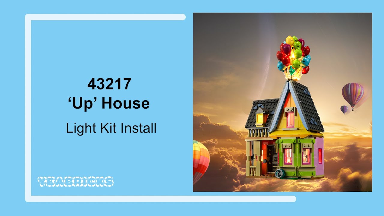 Yeabricks Light kit Install in the Lego "Up" House 43217 - YouTube