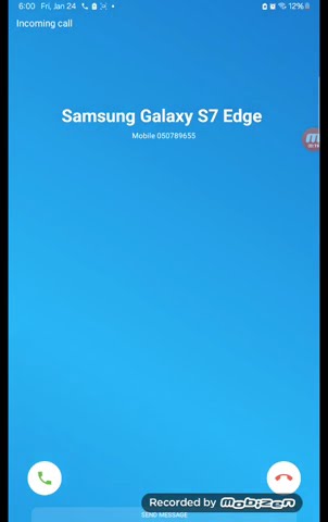 Samsung Galaxy S7 edge incoming call - YouTube