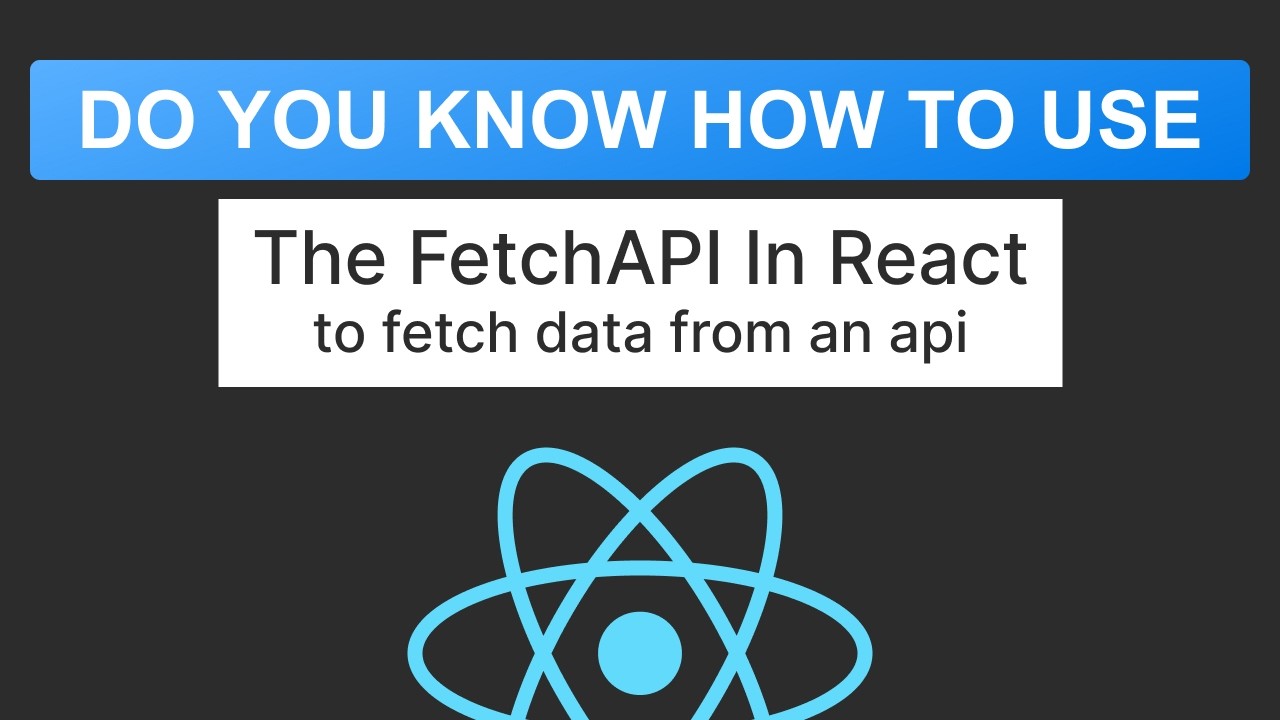 How To Use Fetch Api In React Js React Js Tutorials For Beginners 4196