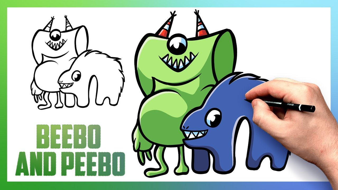 How To Draw Beebo and Peebo from Garten of Banban / Elektronomia ...
