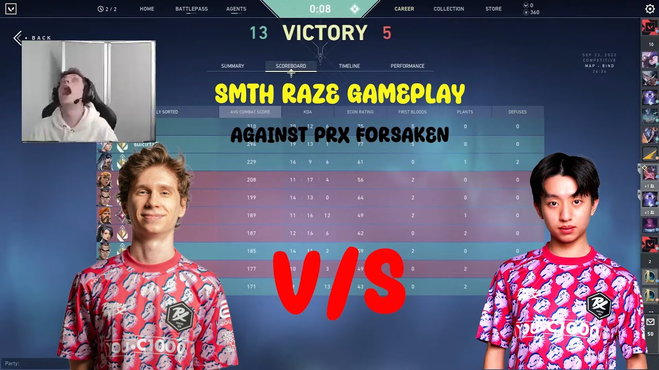 PRX Something against PRX F0rsakeN in BIND MAP - MATCH MVP - Raw ...