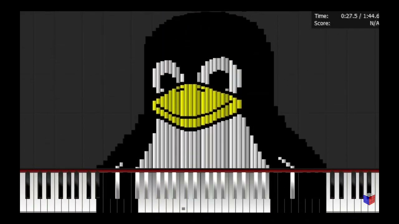 tux midi art - YouTube