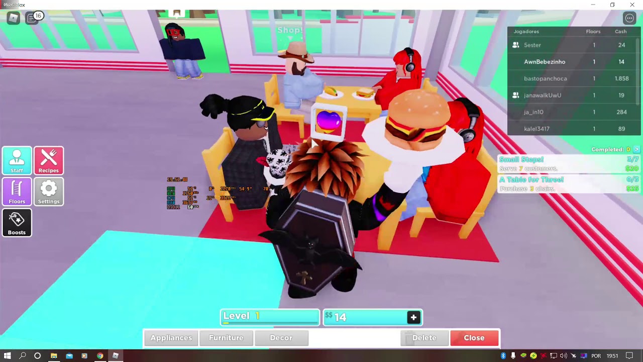 Roblox(Game) ~ My Restaurant! ( BIG GAMES) - YouTube