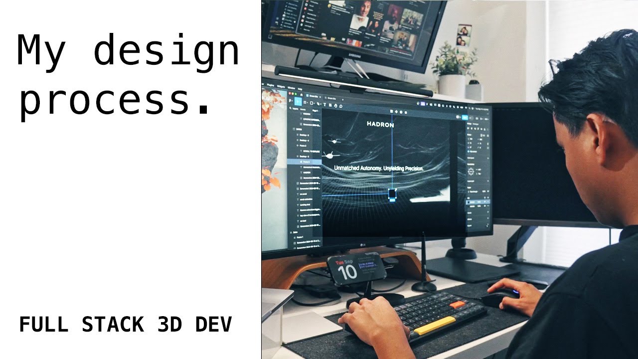 Devlog 02: Design process for an immersive 3D website using Blender and Figma - YouTube
