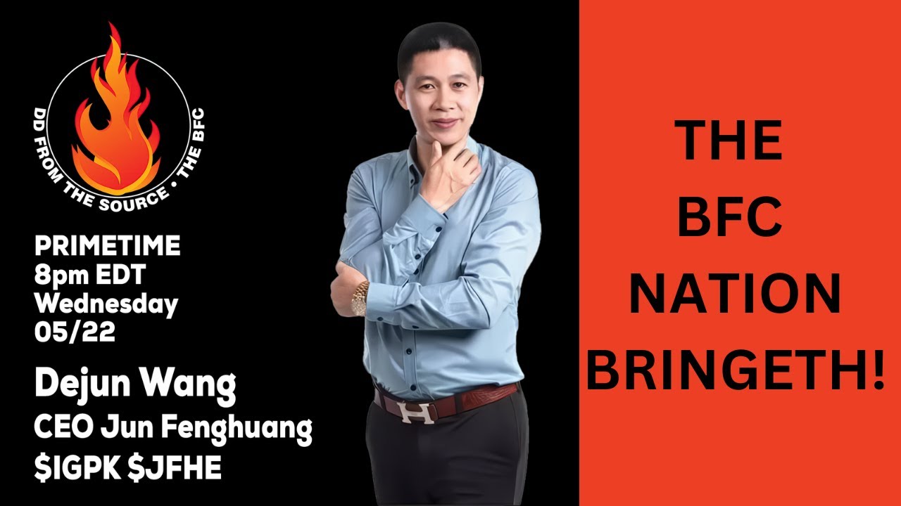 Exclusive Interview w/Dejun Wang | Jun Fenghuang | $IGPK Stock - YouTube