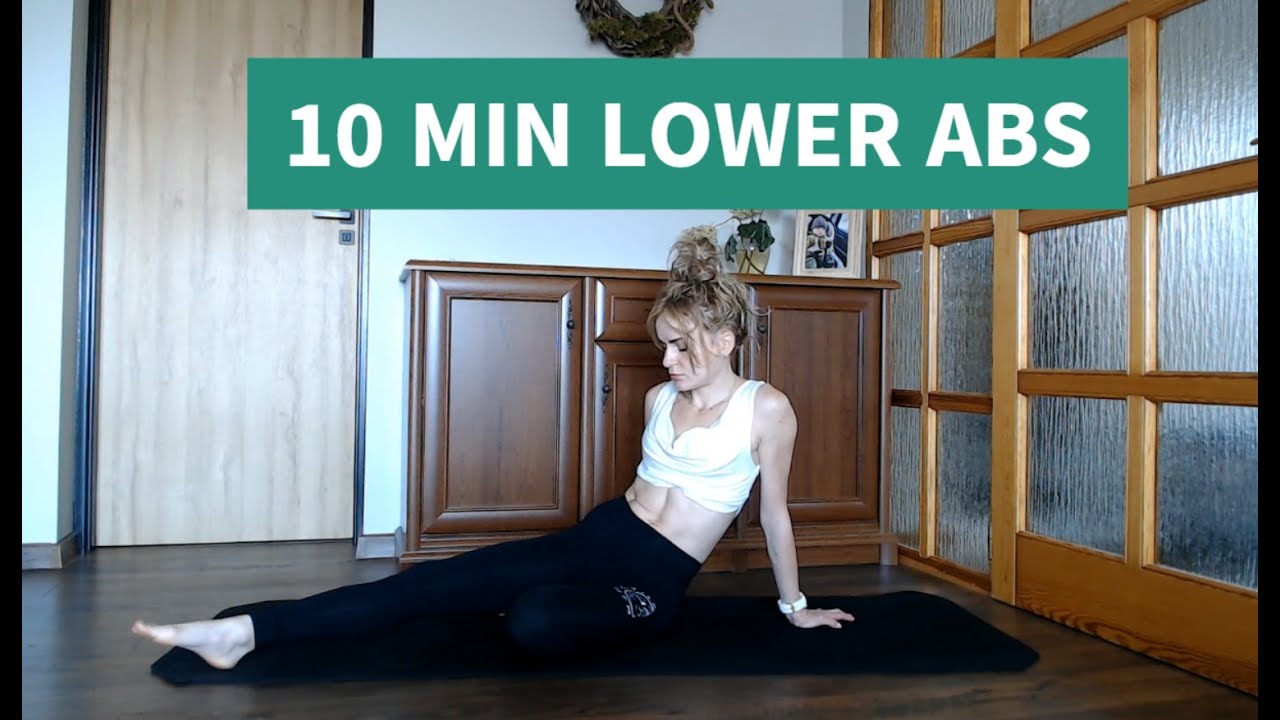 10 min lower abs workout, at home, no equipment - YouTube