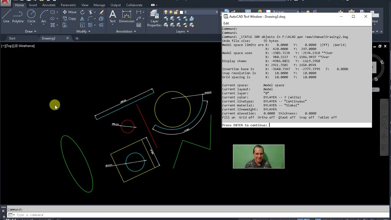 AutoCAD Drawing Information - YouTube