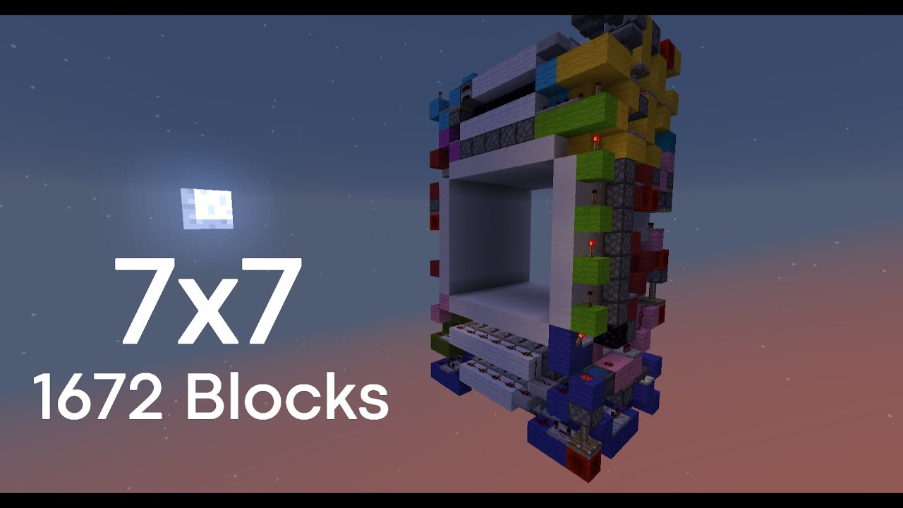 Minecraft - 7x7 Door [1672 Blocks] - YouTube