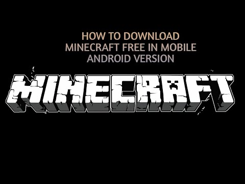 How to download Minecraft in mobile free android version - YouTube