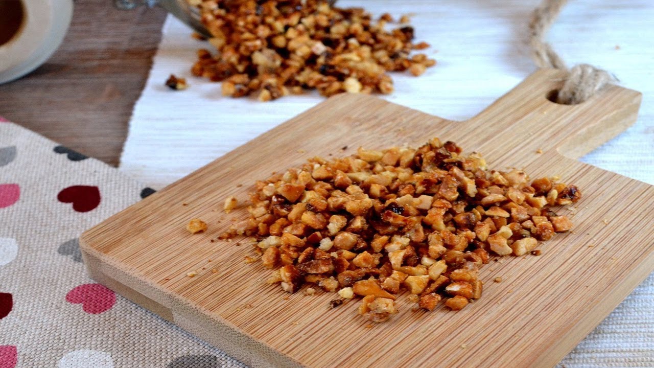 Cómo hacer almendra crocanti o crocante de almendra. Receta de cocina ...