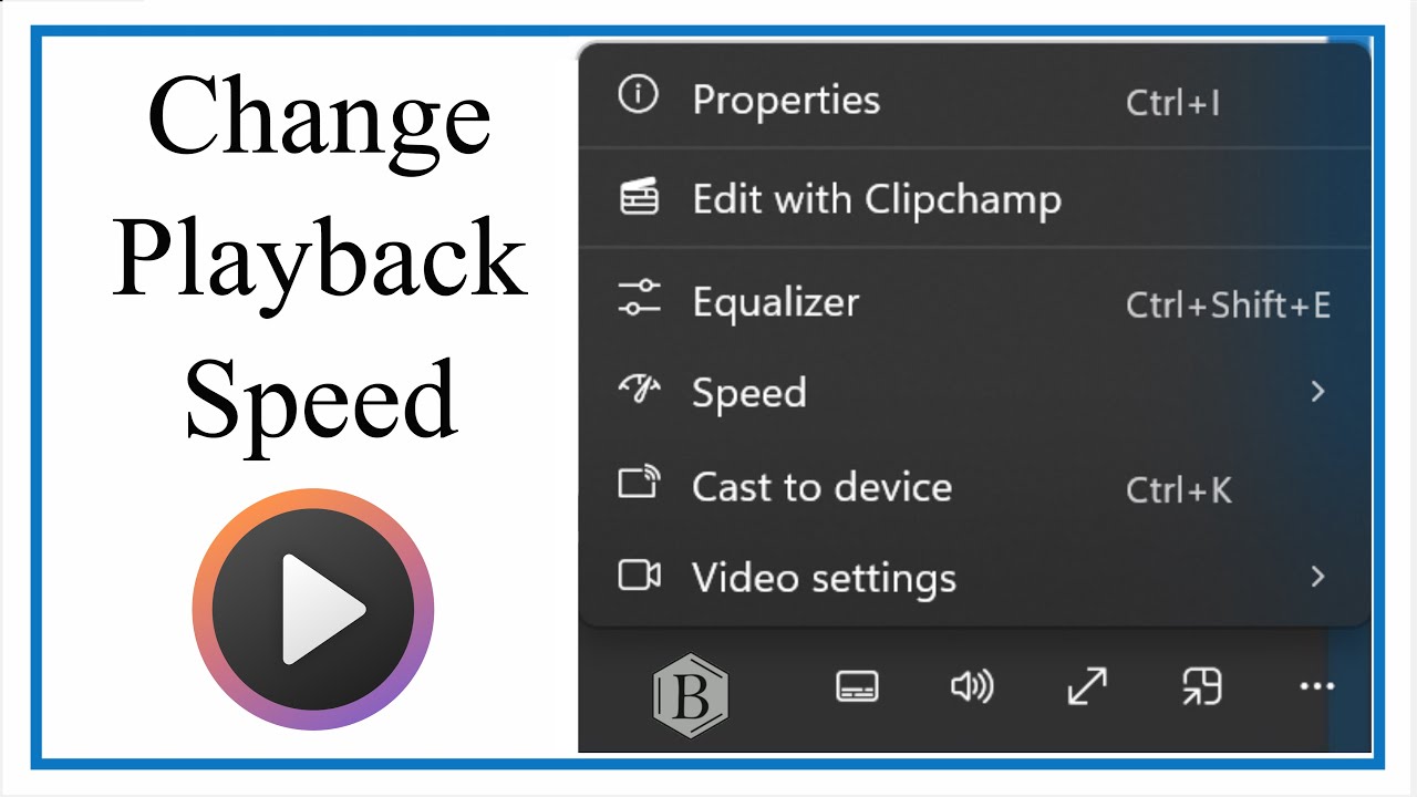 How to Change the Playback Speed in Windows Media Player (Win 11) - YouTube
