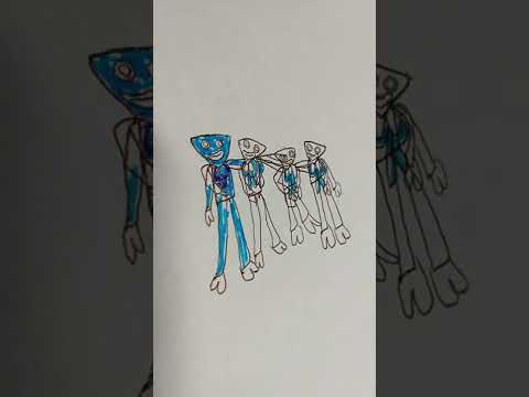 Draw Mini Huggies #poppyplaytime #shorts - YouTube