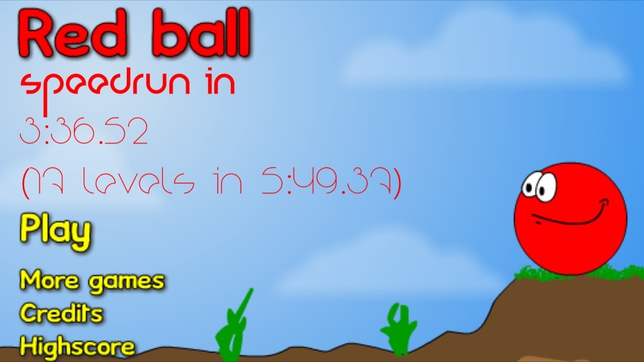 Red Ball Double Speedrun in 3:36.52 / 5:49.37 - YouTube
