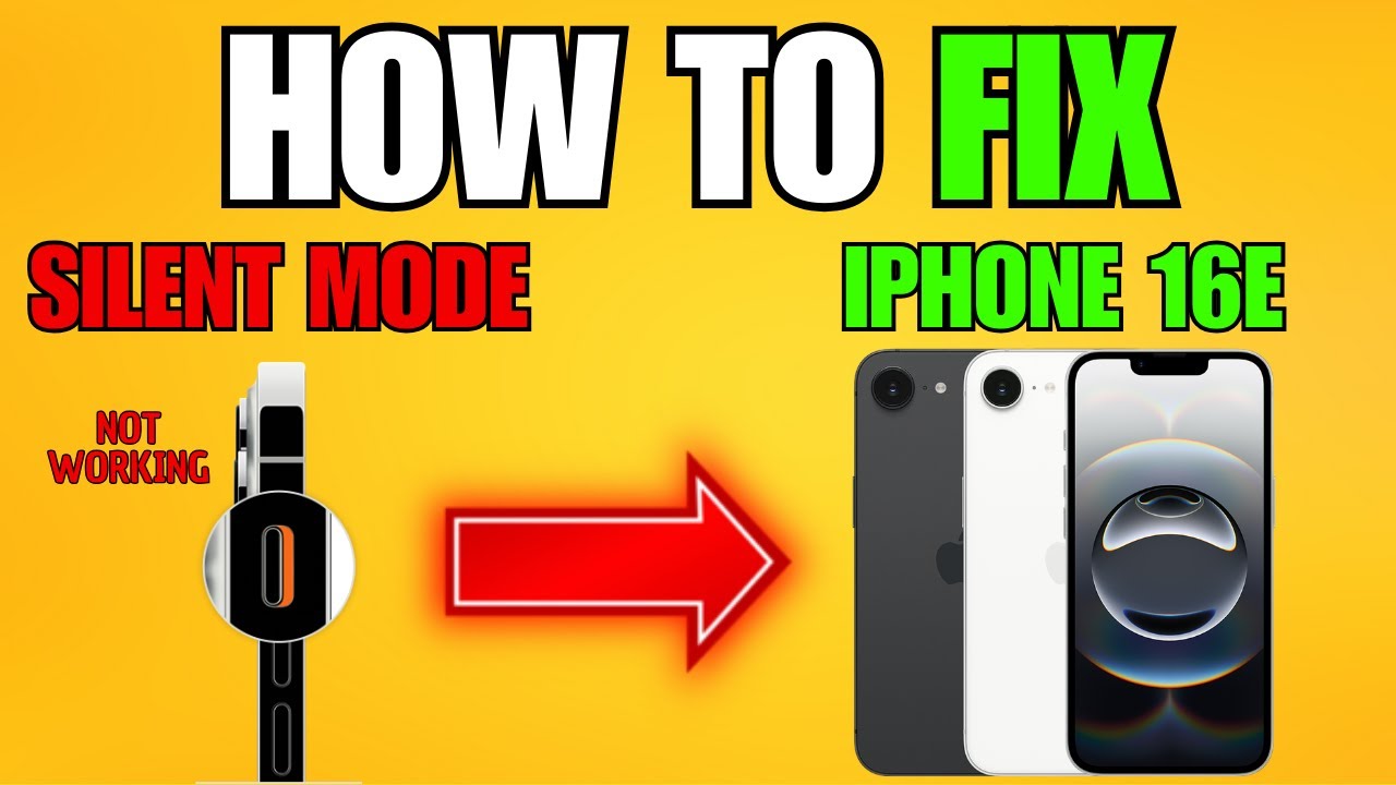 How to Fix Silent Mode Not Working on iPhone 16e - step by step - YouTube