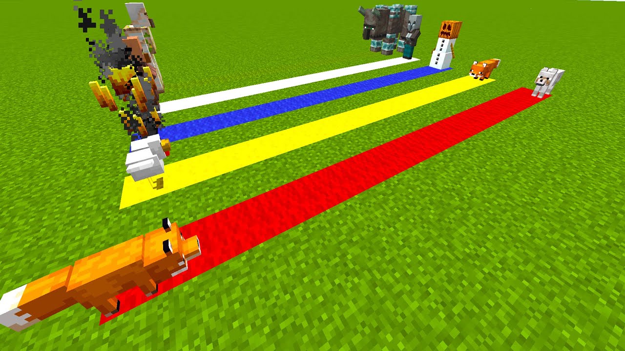 which mob is faster in minecraft? - YouTube