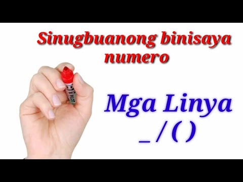 Differents kinds of lines | Mga Linya |Binisaya na Linya - YouTube