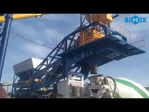 The Working Principle Of The AJY-35 Batching Plant Concrete - YouTube