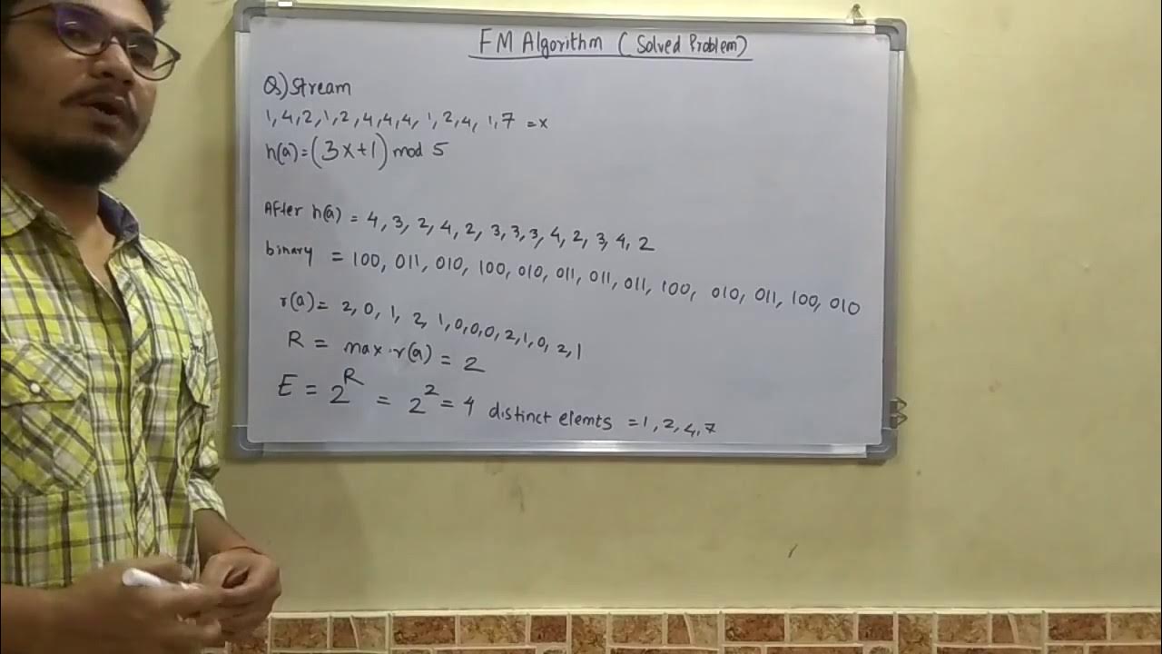 Big Data Analytics | Tutorial #16 | FM Algorithm (Solved Problem) - YouTube
