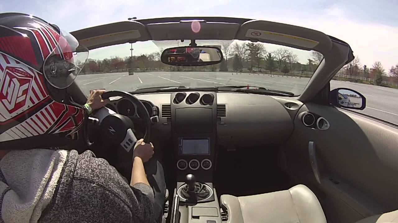 CPA Autocross 350z Roadster P1 (spin out) - YouTube