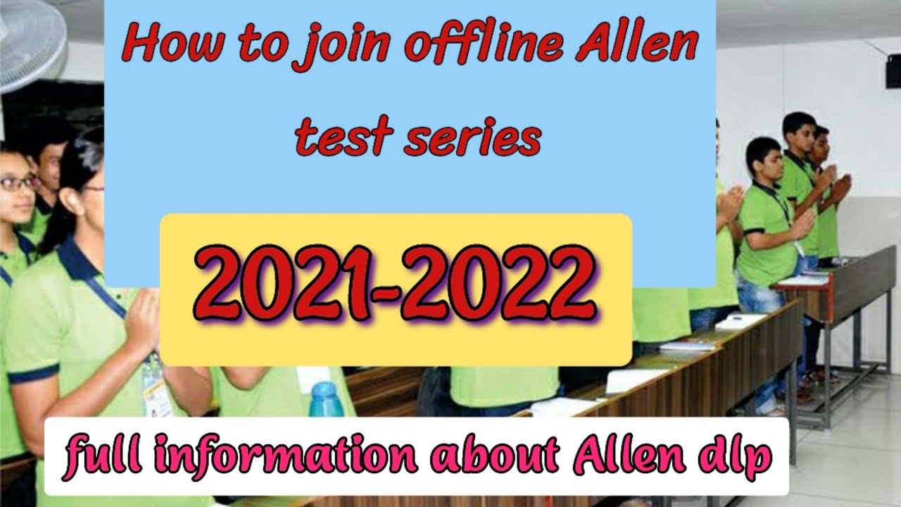 How to join Allen offline test series - YouTube