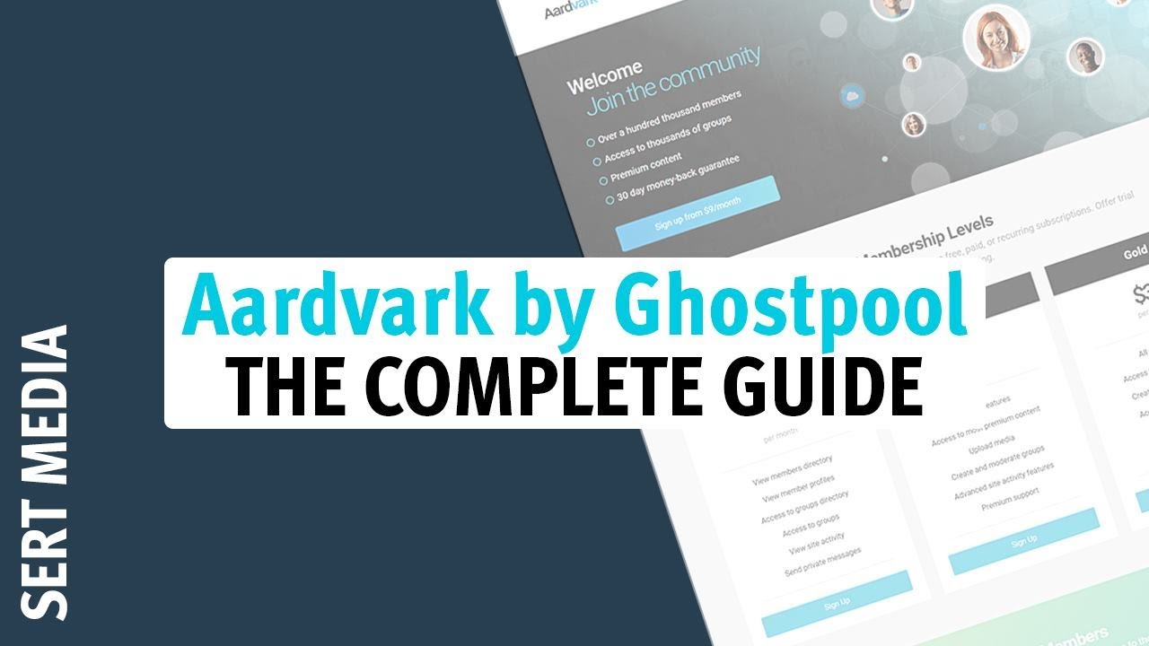 Aardvark Theme Review 2020 - Aardvark by GhostPool - Aardvark Membership & Community Theme - YouTube