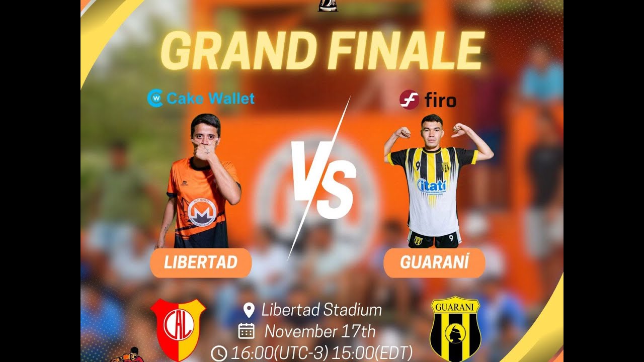 GRAND FINALE COPA MONERO 2024/ CAKE WALLET VS FIRO PROJECT - YouTube