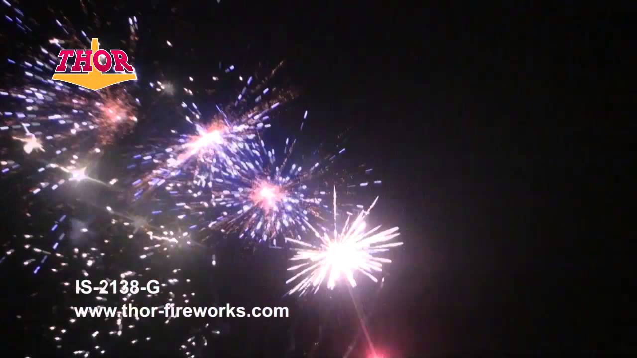 THOR Fireworks 8 Shots Single Row IS 2138 G MOD G 30mm ST + BLUE PEONY ...