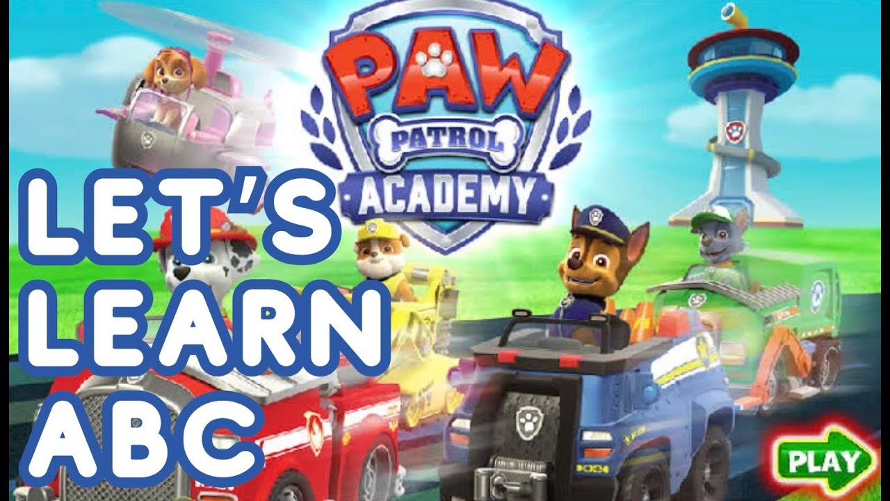 Paw Patrol Academy - Let's learn how to build ABC | Alphabet - YouTube