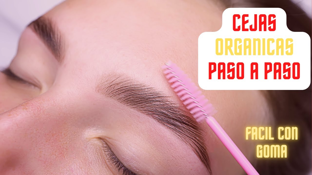 Cejas Organicas Paso a Paso FACIL Con Goma | Cejas 4k - YouTube