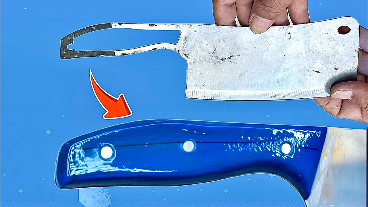 I Fixed a Broken Cleaver Handle Using Simple DIY Methods - YouTube