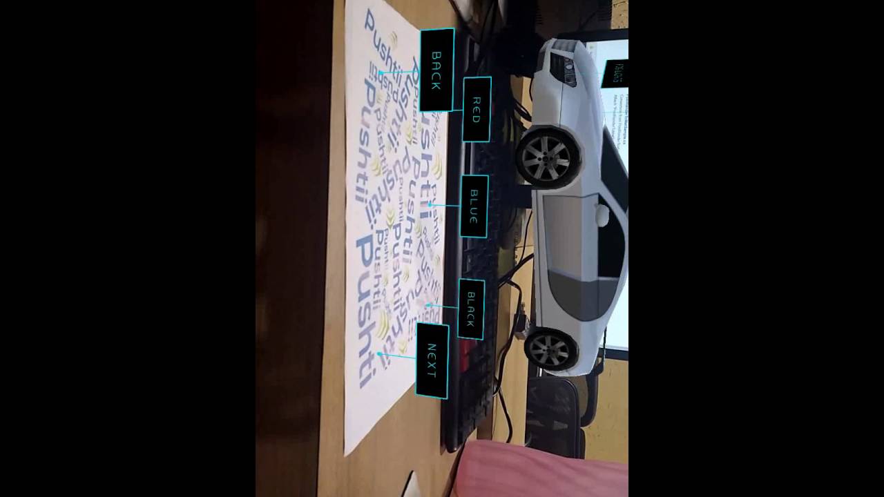 Virtual buttons Demo With Augmented Reality - YouTube