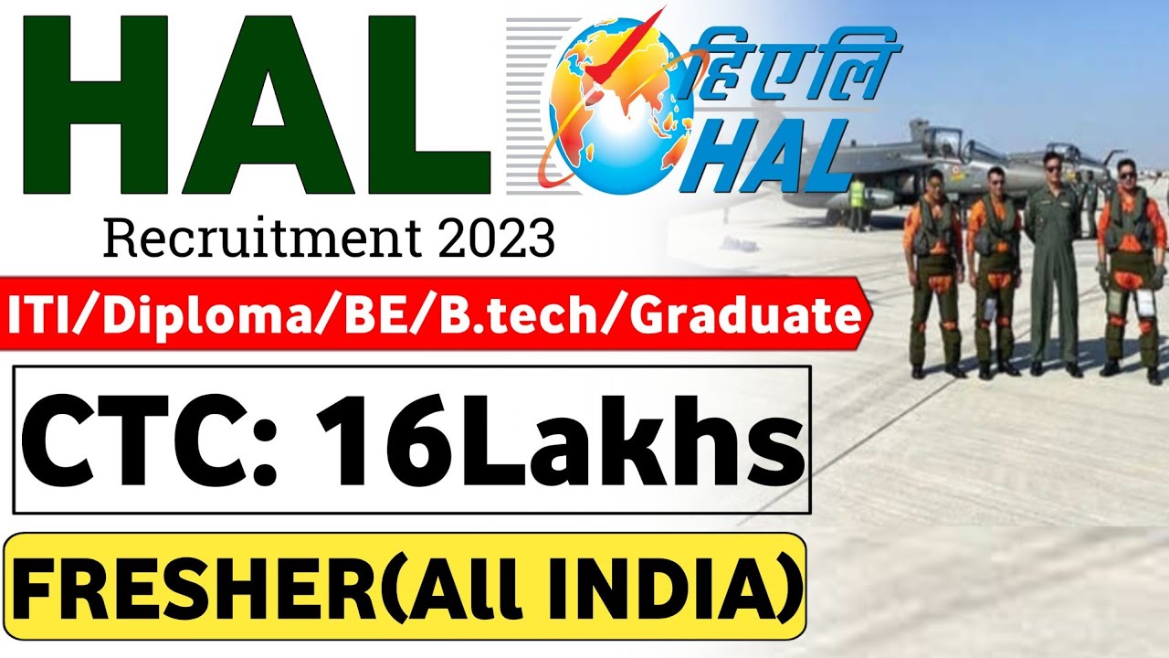 HAL Recruitment 2023 | HAL Notification 2023 | HAL Jobs 2023 | HAL ...