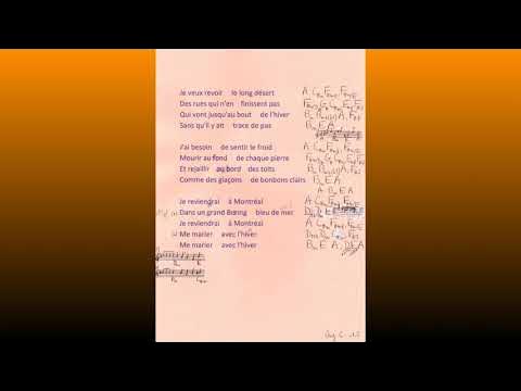 Robert Charlebois : Je reviendrai à Montréal. Karaoké avec accords ...