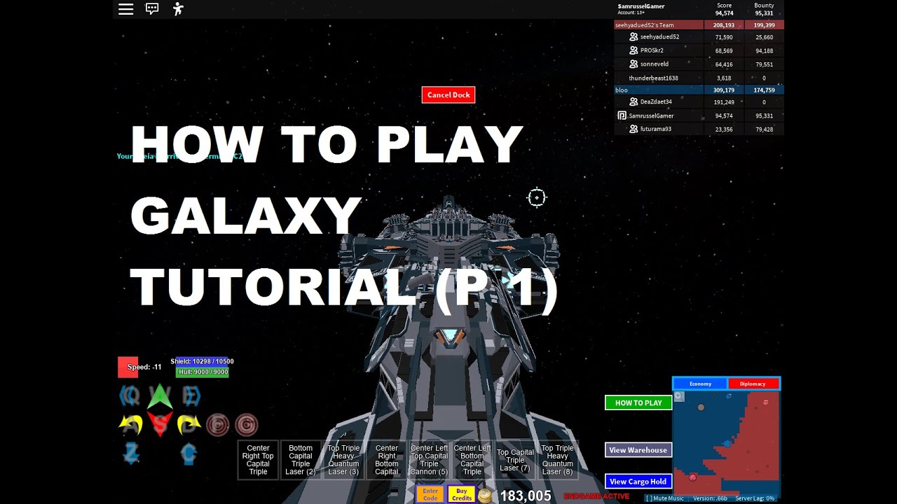 Roblox: How to play GALAXY TUTORIAL (part 1) - YouTube
