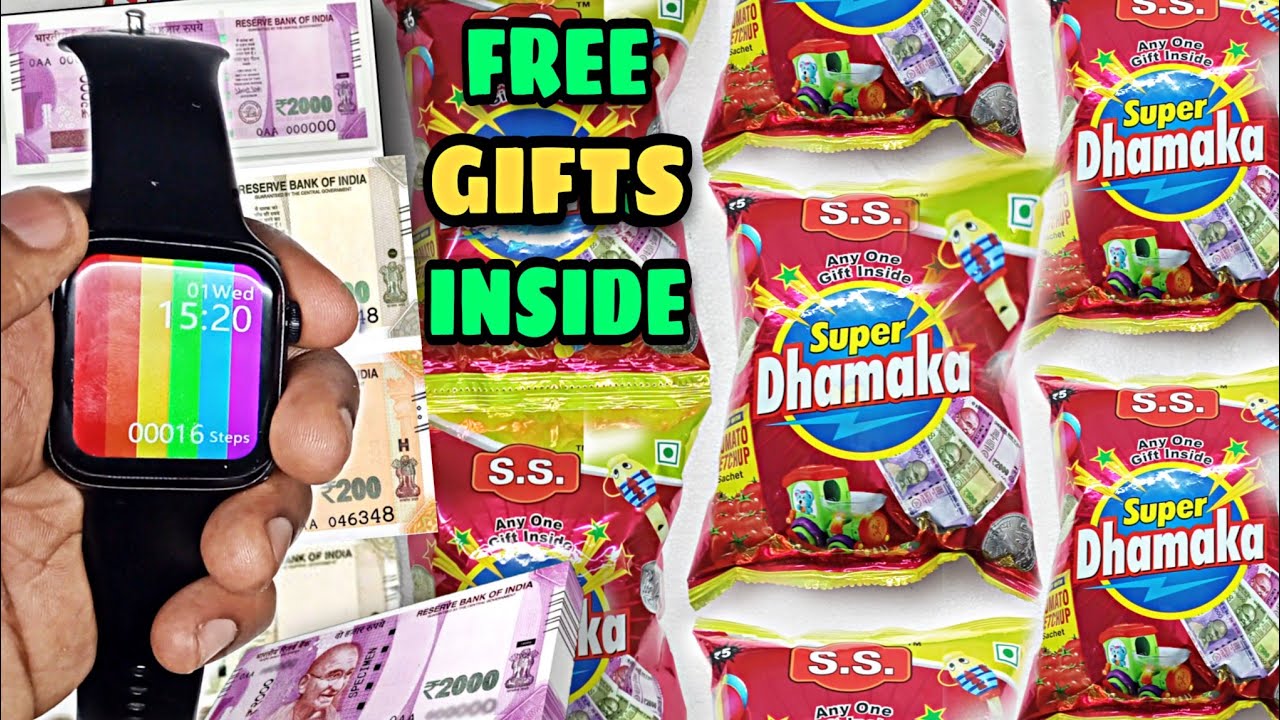 Omg Got Smart Watch inside Super Dhamaka snacks as Gift | Free Gifts ...