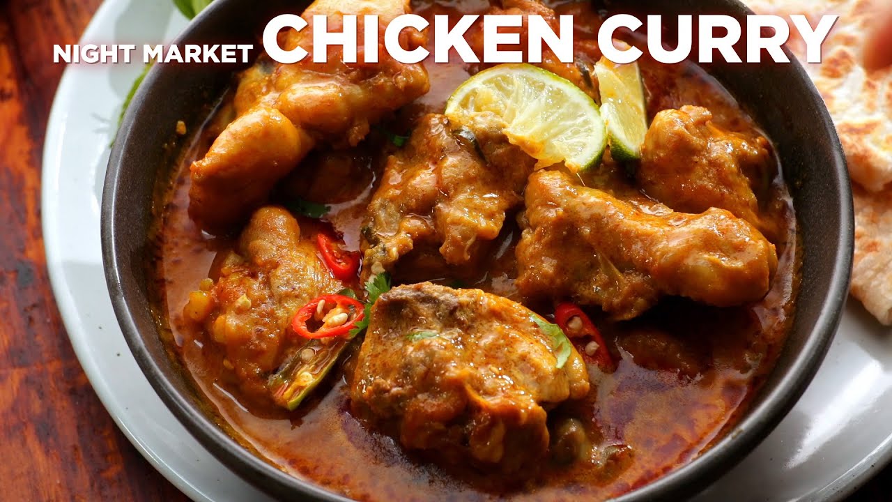 yummy night market chicken curry recipe - YouTube
