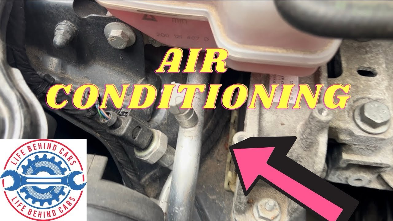 VW Polo 2021 Petrol Air Conditioning Refill Connector Locations - YouTube