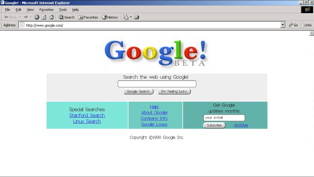 How To Get The Google In 1998 Interface! - YouTube