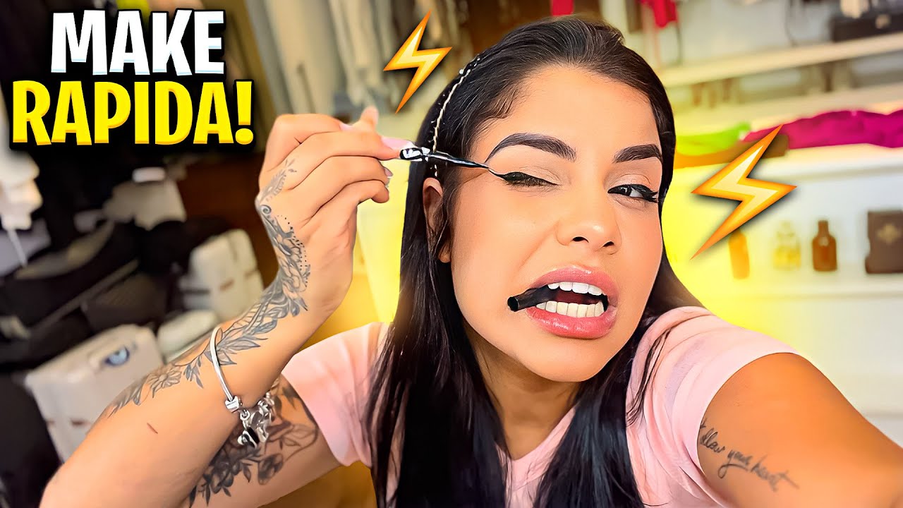 MAKE RÁPIDA *se arrume comigo* - YouTube