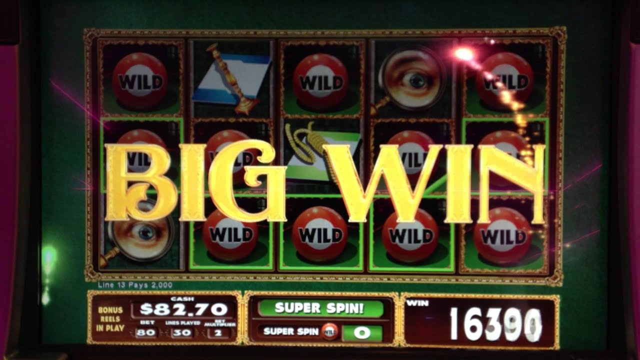 CLUE : BILLIARD ROOM #7 - BIG WIN - WMS SLOT MACHINE BONUS - YouTube