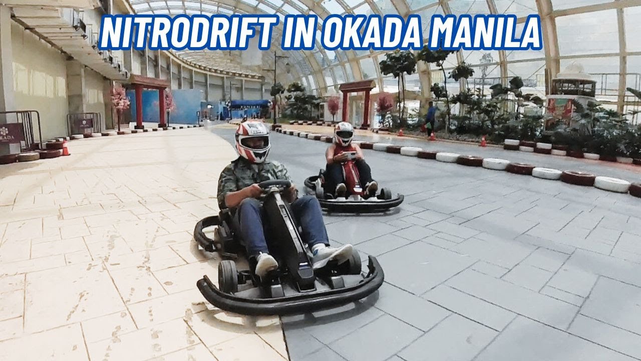 Vlogging in electric go kart race by NitroDrift in Okada Manila! - YouTube