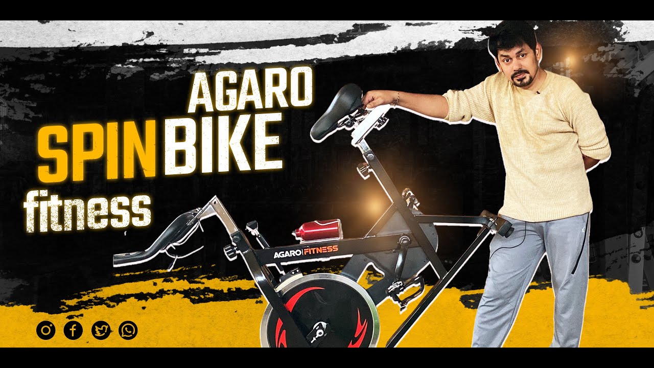 AGARO Champion Exercise Spin Bike Unboxing in Telugu - YouTube