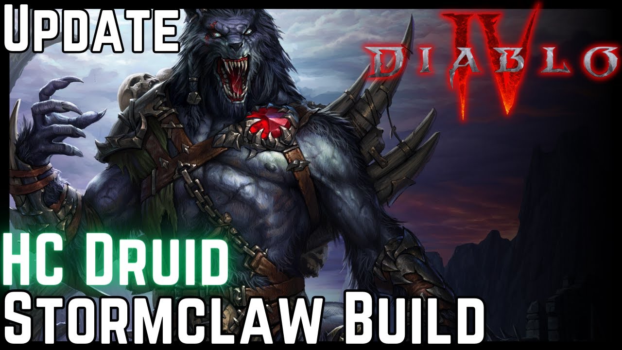 Diablo 4 - STORMCLAW Druid Build UPDATE! Even MORE Damage! - YouTube